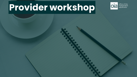 Provider workshop - OIAHE