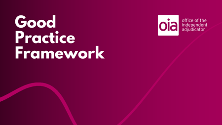 Good Practice Framework - OIAHE